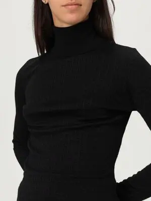 Elisabetta Franchi Fine Knit Turtleneck Sweater - Black