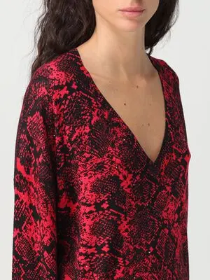 Liu Jo Snake Print V-neck Sweater