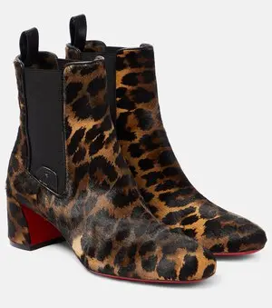 CHRISTIAN LOUBOUTIN Turelastic Ankle Boots - Brown