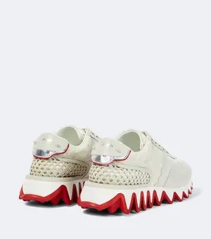 CHRISTIAN LOUBOUTIN Loubishark Leather Sneakers - Beige