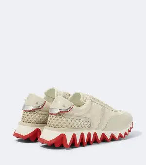 CHRISTIAN LOUBOUTIN Loubishark Leather Sneakers - Beige