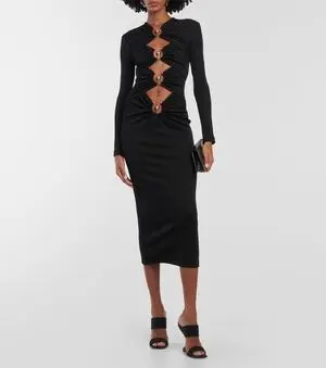 Christopher Esber Orbit Jersey Midi Dress