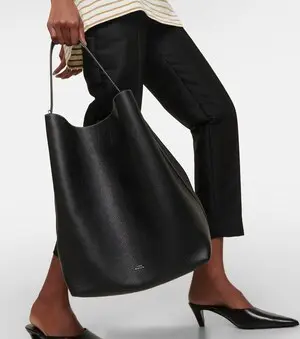 TOTEME Belted Leather Tote Bag