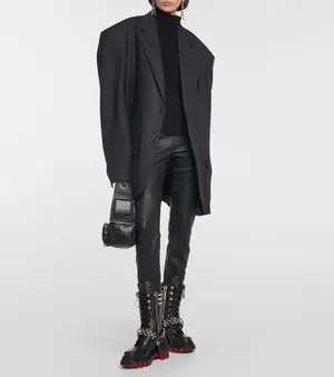 CHRISTIAN LOUBOUTIN Janetta Embellished Biker Boots