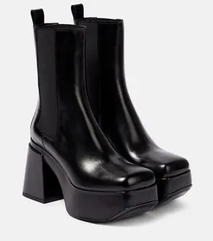 Dorothee Schumacher Platform Leather Chelsea Boots