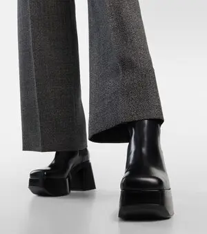 Dorothee Schumacher Platform Leather Chelsea Boots
