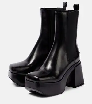 Dorothee Schumacher Platform Leather Chelsea Boots