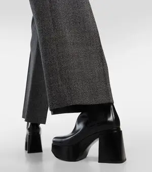 Dorothee Schumacher Platform Leather Chelsea Boots