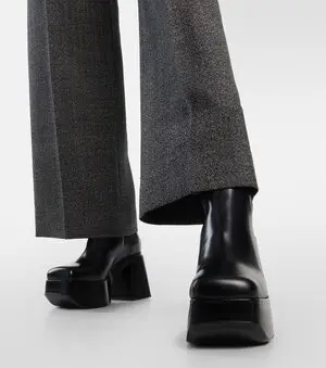 Dorothee Schumacher Platform Leather Chelsea Boots