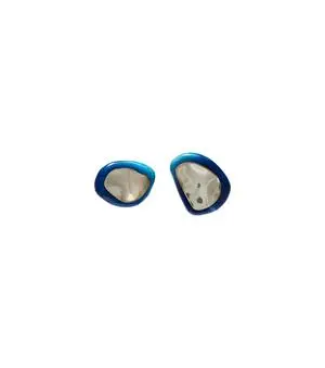JIL SANDER Resin Stud Earrings - Silver