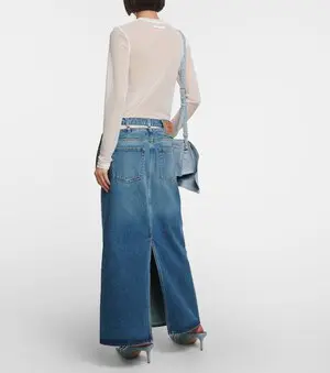 Y/project Y Belt Denim Maxi Skirt