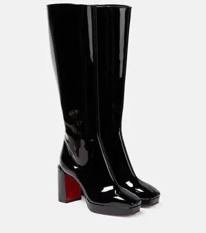Christian Louboutin Glossed Boots For Women