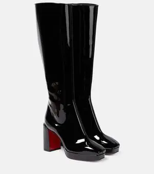 CHRISTIAN LOUBOUTIN Alleo 90 Knee-high Boots - Black