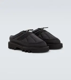 Sacai Padded Shearling Lined Slip-on Slippers
