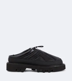 Sacai Padded Shearling Lined Slip-on Slippers