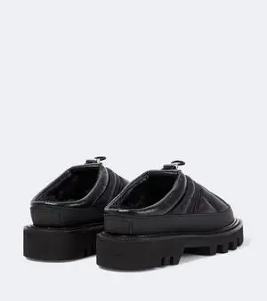 Sacai Padded Shearling Lined Slip-on Slippers