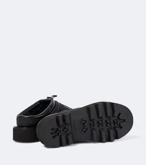 Sacai Padded Shearling Lined Slip-on Slippers
