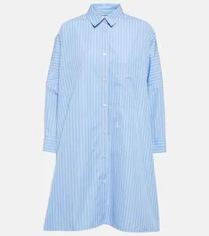 JIL SANDER Striped Cotton Poplin Shirt