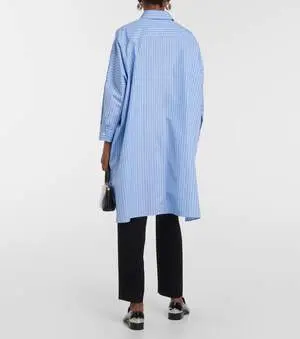 JIL SANDER Striped Cotton Poplin Shirt