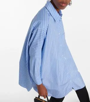 JIL SANDER Striped Cotton Poplin Shirt
