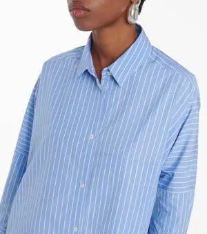 JIL SANDER Striped Cotton Poplin Shirt
