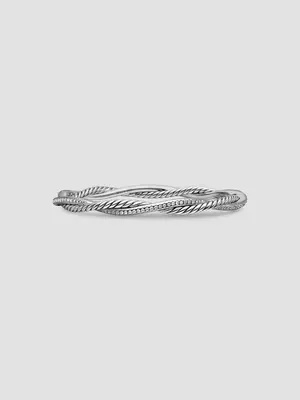 David Yurman Petite Infinity Bracelet In Sterling - Diamond