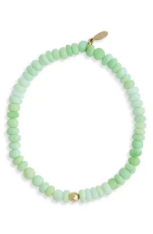 Anzie Beaded Opal Stretch Bracelet - Green