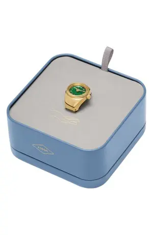 Fossil Ring Watch - Gold