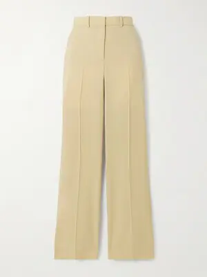 JOSEPH Morissey Stretch-wool Twill Straight-leg Pants - Neutrals