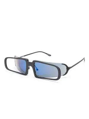 Henrik Vibskov Square-frame Sunglasses - Black