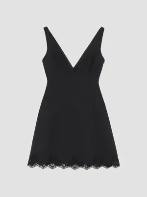 Valentino Garavani Crepe Couture Short Dress - Black