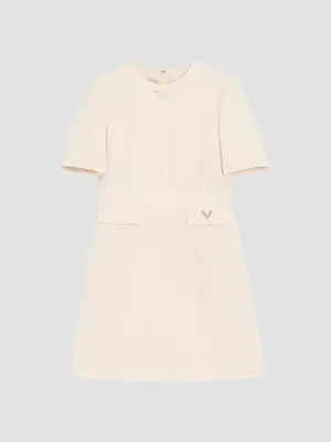 Valentino Garavani Crepe Couture Short Dress - Vanilla