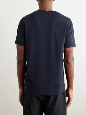 Moncler Slim-fit Logo-print Cotton-jersey T-shirt - Blue