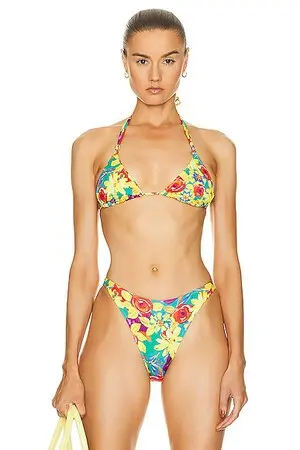 Heavy Manners Heavy Manners X Elsa Hosk Double String Bikini Top Frou Frou
