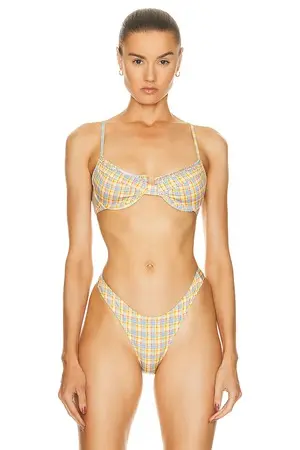 Heavy Manners Ruffled Up Underwire Bikini Top Cicciotto