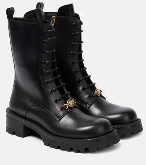 Versace Vagabond Leather Boots