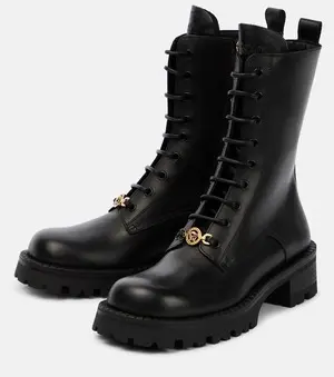 Versace Vagabond Leather Boots