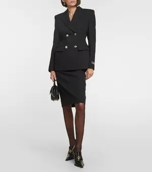 Versace Croc-effect Patent Leather Pumps