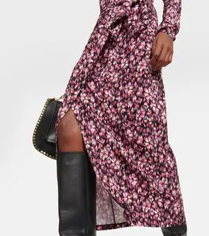 MARANT ETOILE Lissy Printed Jersey Midi Dress