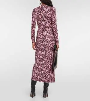 MARANT ETOILE Lissy Printed Jersey Midi Dress