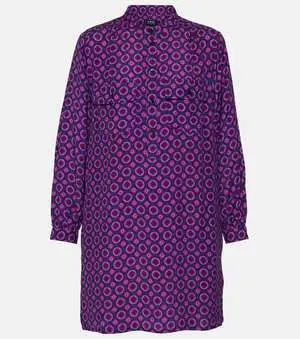 A.p.c. Mathilde Printed Shirt Dress