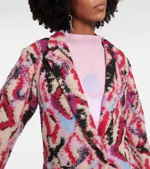 MARANT ETOILE Intarsia Wool-blend Jacket