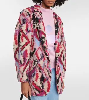 MARANT ETOILE Intarsia Wool-blend Jacket
