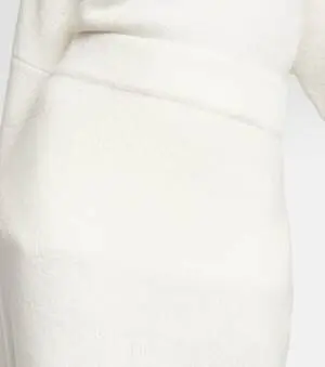 LISA YANG Kael Boucl� Cashmere Midi Skirt