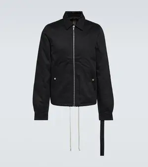 Rick Owens Cotton Twill Jacket - Black