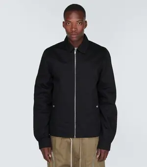 Rick Owens Cotton Twill Jacket - Black