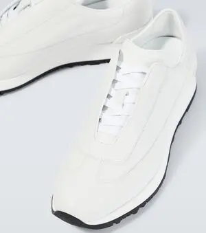 John Lobb Foundry Ii Leather Low-top Sneakers - White