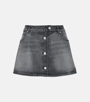 COURREGES Courrèges Stonewashed Denim Mini Skirt