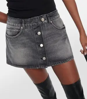 COURREGES Courrèges Stonewashed Denim Mini Skirt