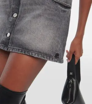 COURREGES Courrèges Stonewashed Denim Mini Skirt